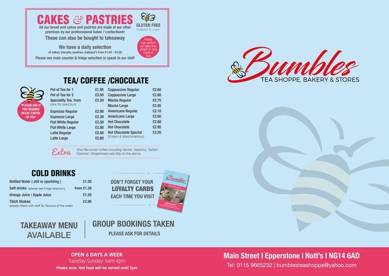 Menu Design UK - We design bespoke menus to sell more